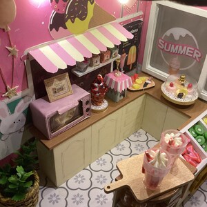 Miniature Ice Cream Shop 1:6 Scale W/ Lights - Etsy