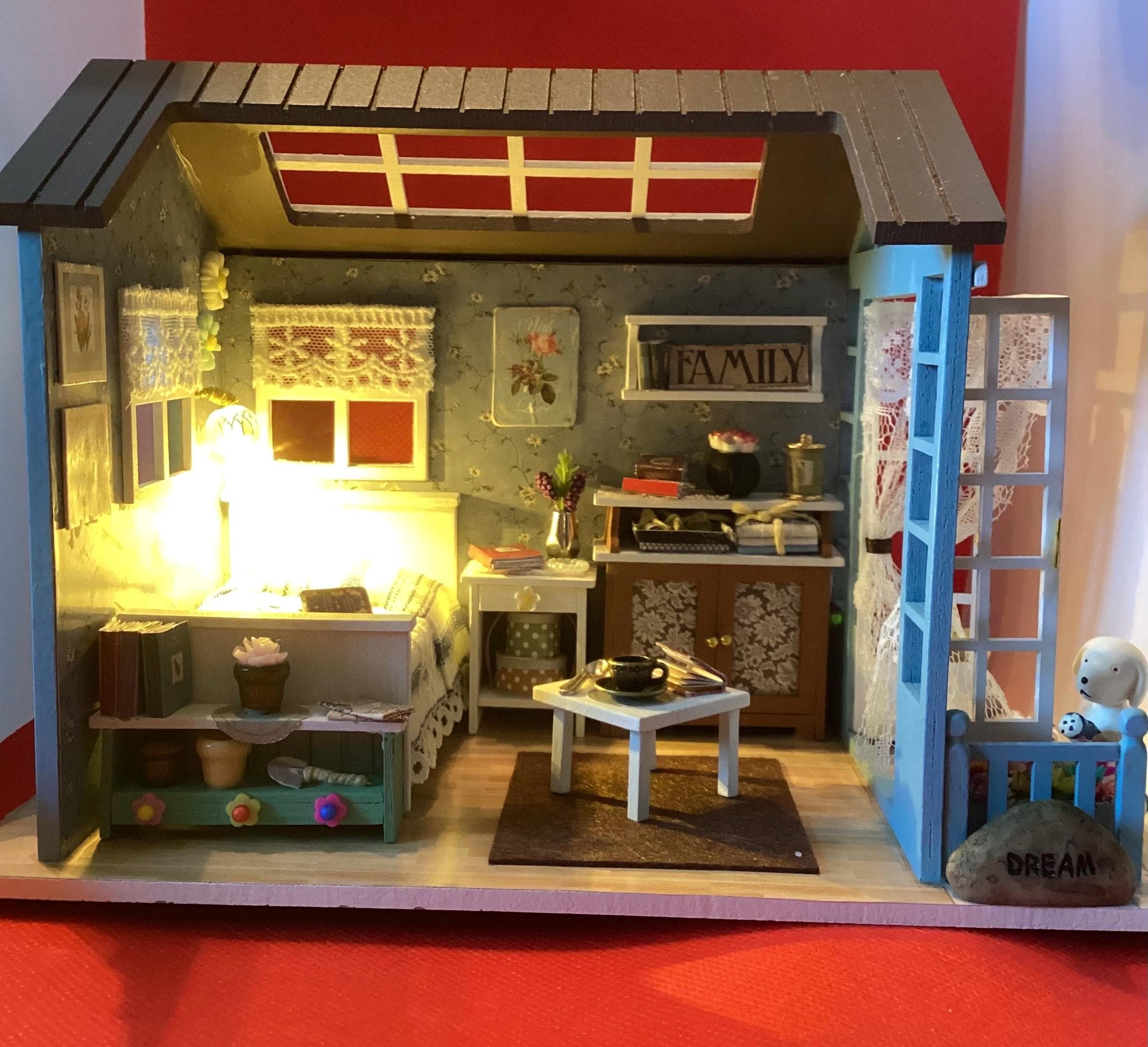 Completed Miniature Room Music Box Lighted Bedroom - Etsy