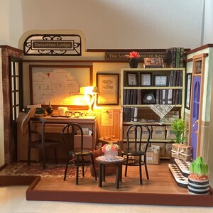 Detective Agency Completed Diorama Dollhouse Room Lighted - Etsy