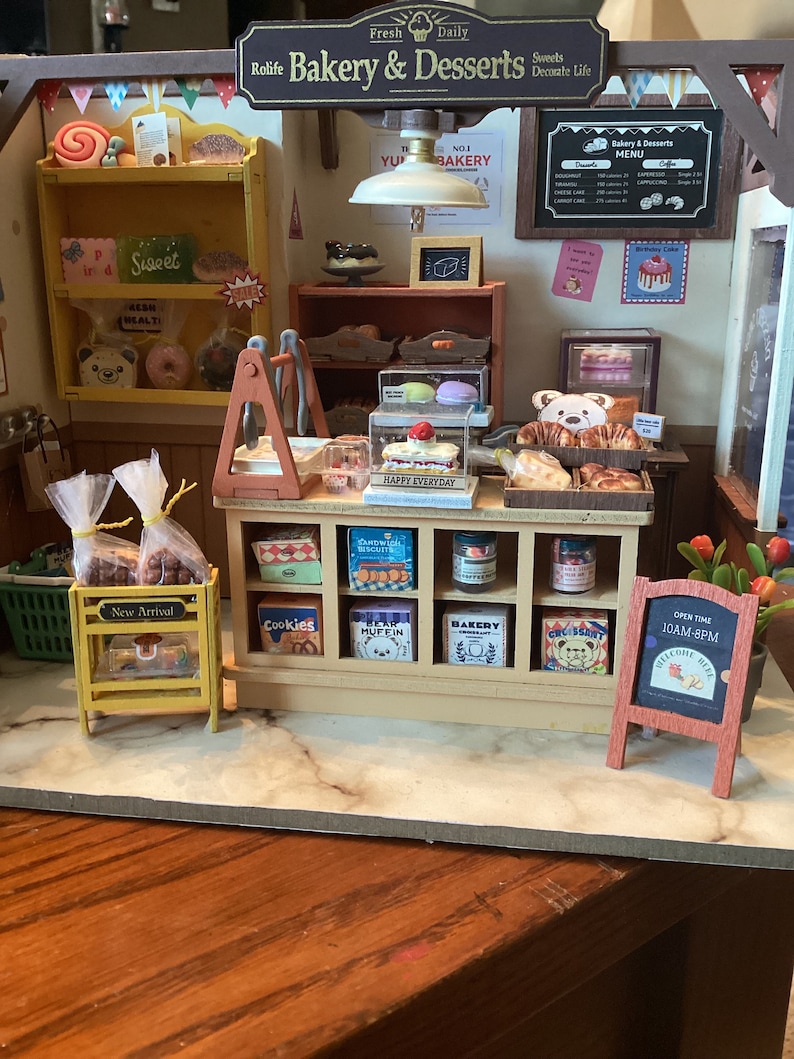 Miniature Room Bakery OOAK Handmade Completed Dollhouse - Etsy