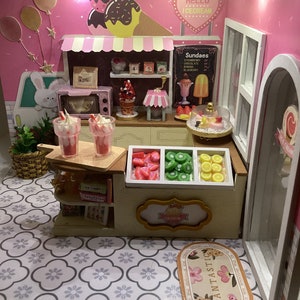 Miniature Ice Cream Shop 1:6 Scale W/ Lights - Etsy
