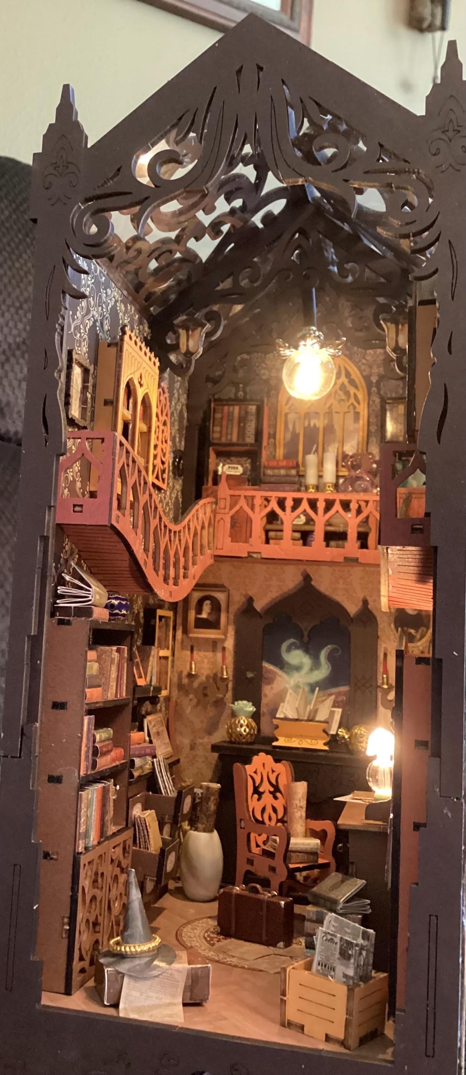 Completed Miniature Book Nook Dollhouse Room Magic Library - Etsy