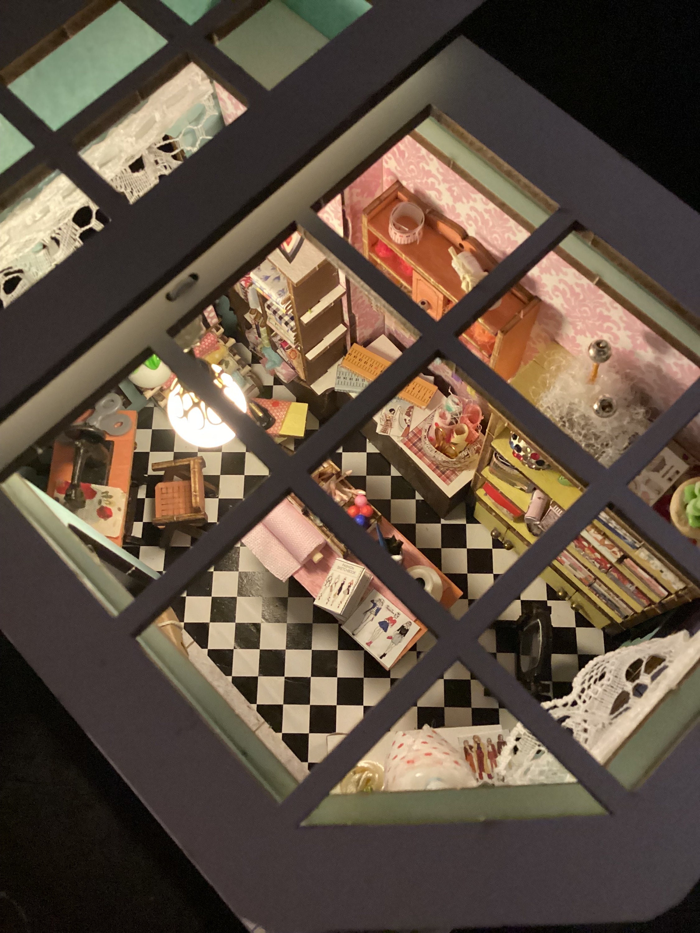 Completed Miniature Room Store Tailor Shop Lighted DIY - Etsy