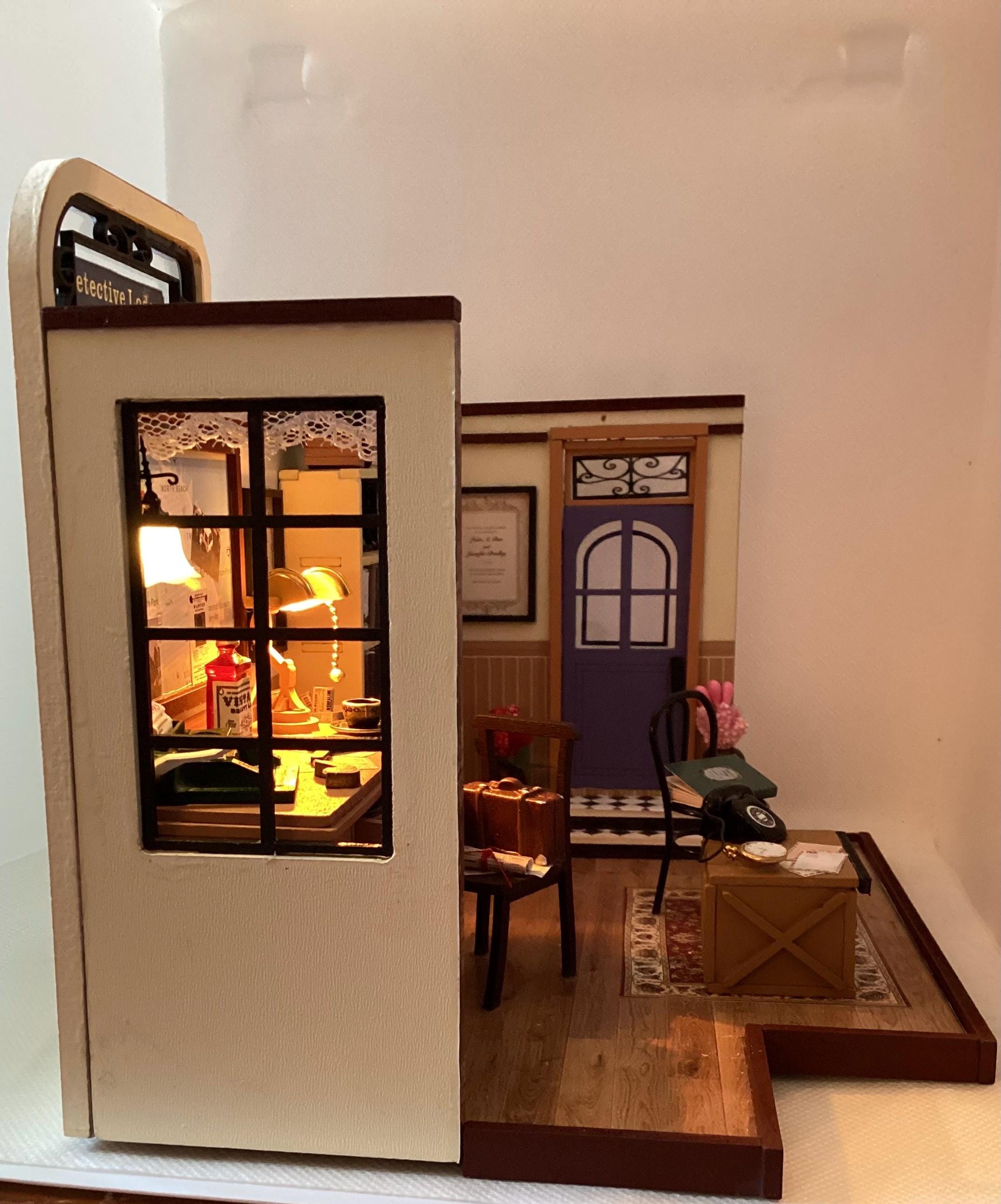 Miniature Diorama Room Detective Office Completed Lighted - Etsy