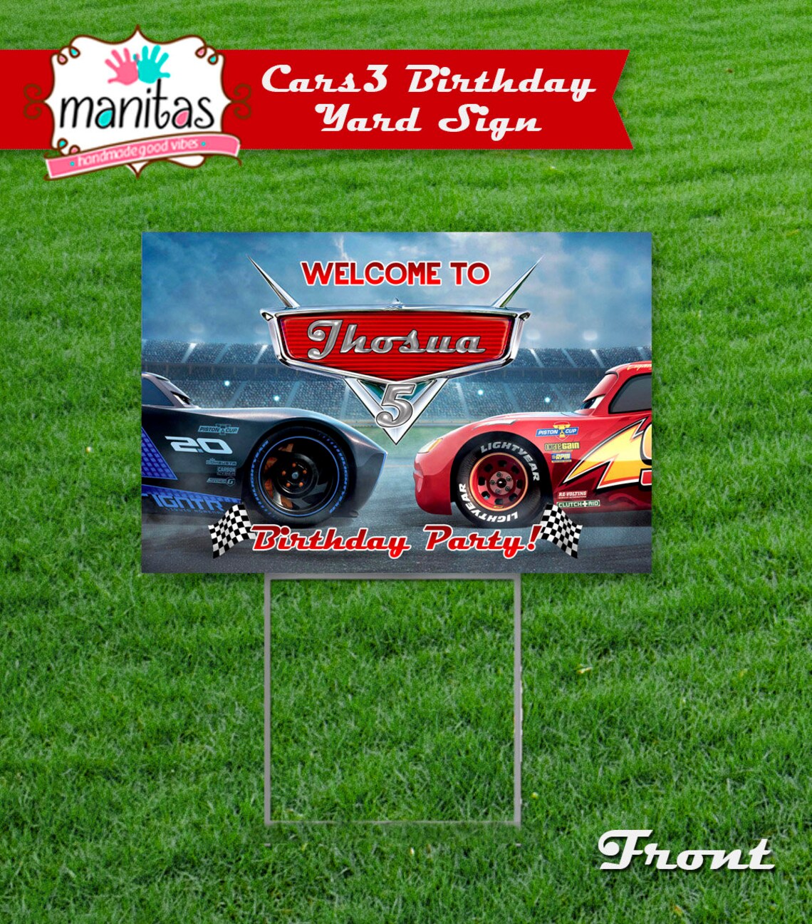 Cars 3 Birthday Party Sign with Stand Cars 3 Birthday Cars 3 | Etsy