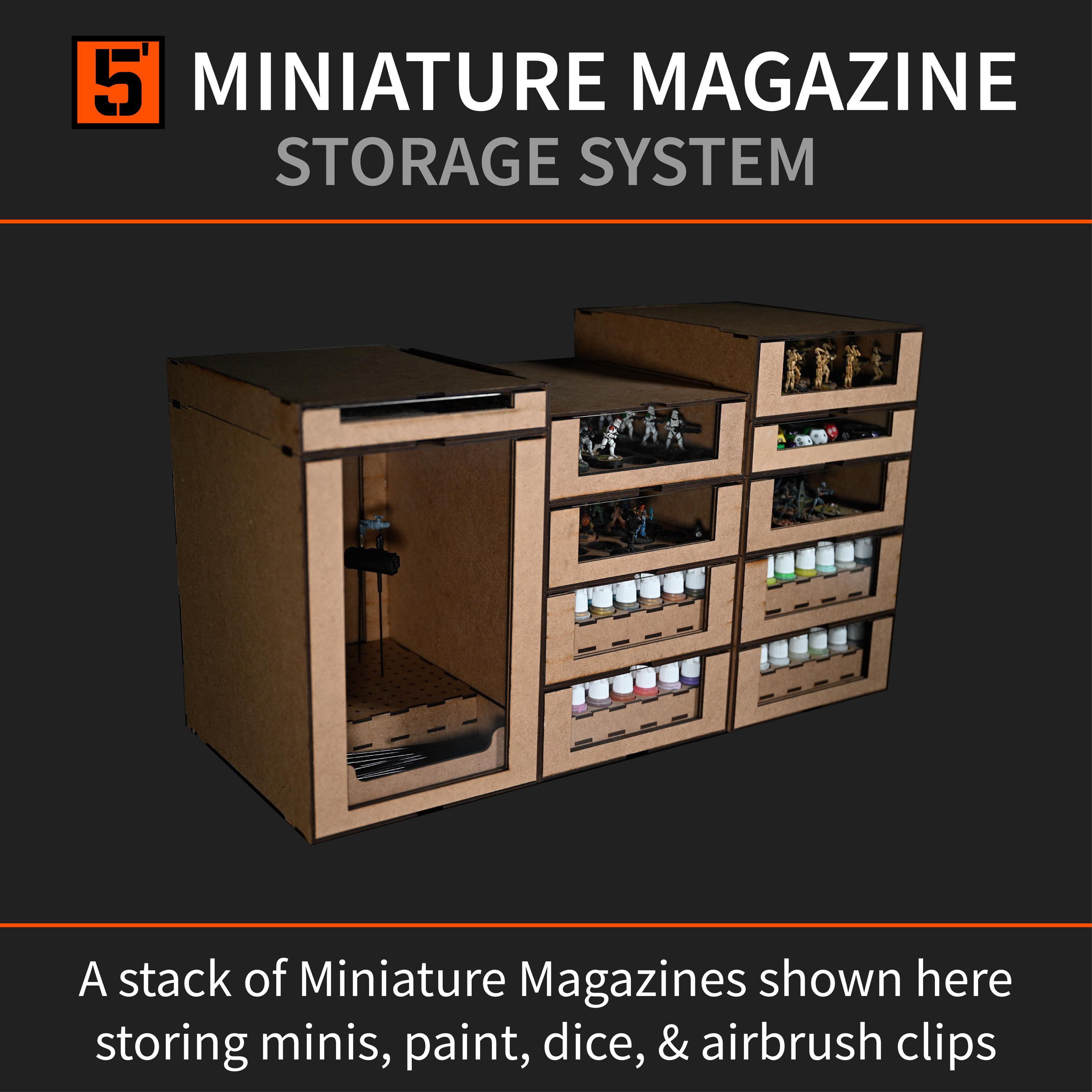 Miniature Magazine Storage System - Stackable - Modular for Use With ...