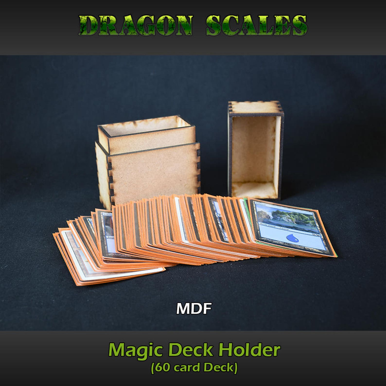60 Card Deck Holder - Double Sleeved - Magic the Gathering(and Similar ...