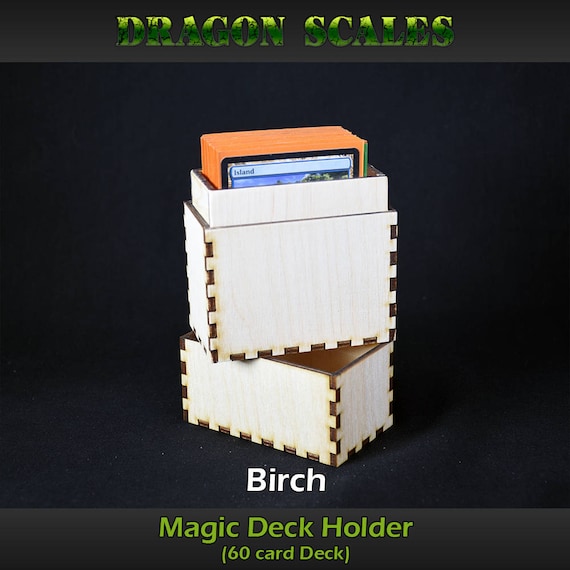 60 Card Deck Holder Double Sleeved Magic the Gatheringand | Etsy