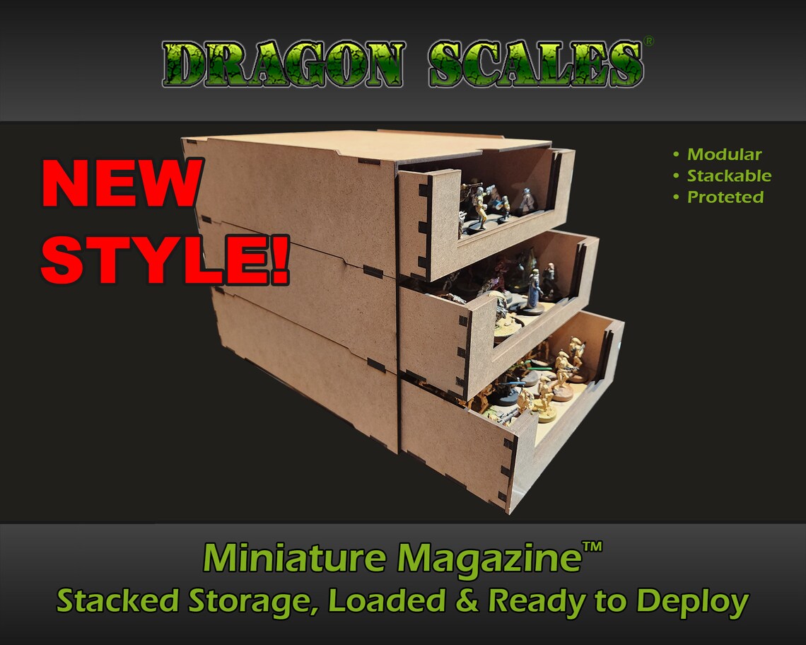 Miniature Magazine Storage System Stackable Modular for - Etsy