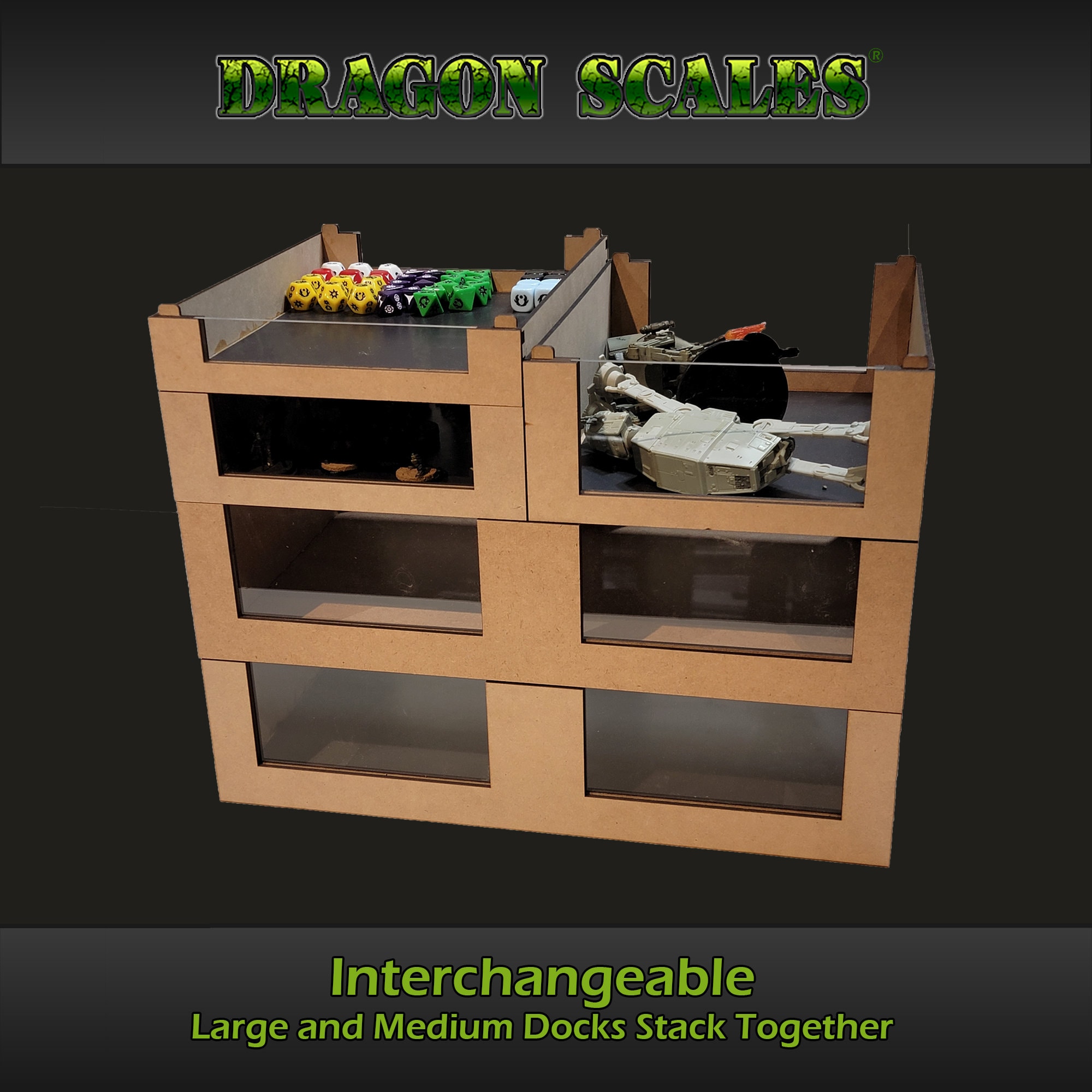 Large Stackable Miniature Storage System - Modular for Use With Minis ...