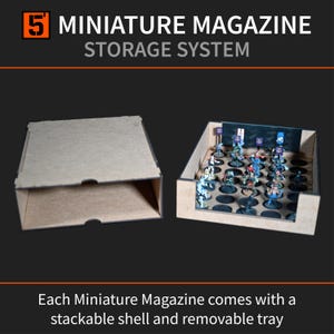 Miniature Magazine Storage System - Stackable - Modular for Use With ...