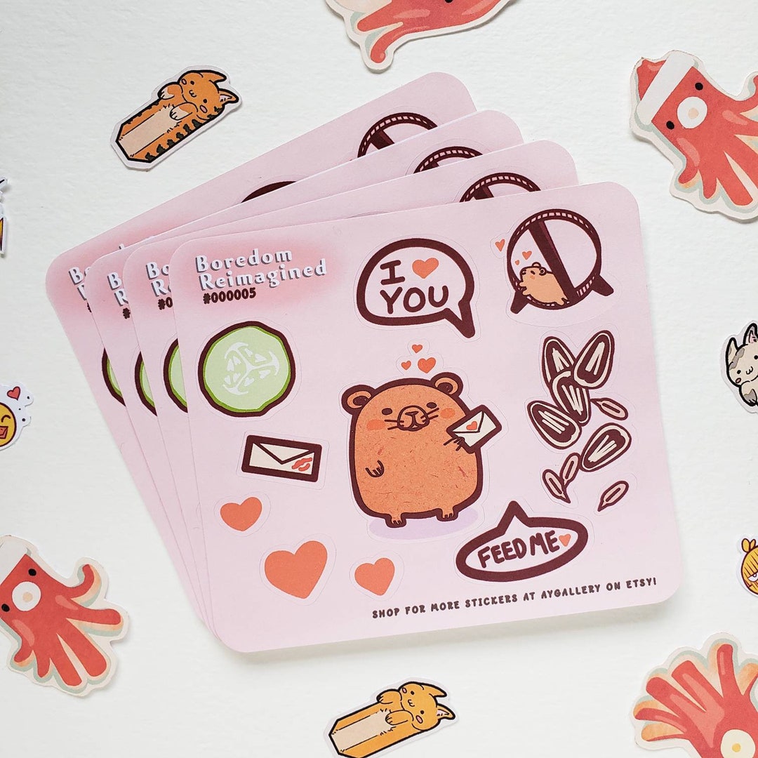 10ct Cute Chibi Animal Sticker Sheet pour planificateur / Journal ...