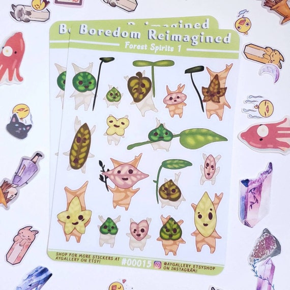 Cute Zelda Tree Sprites Sticker Sheet for Sketchbooks / - Etsy