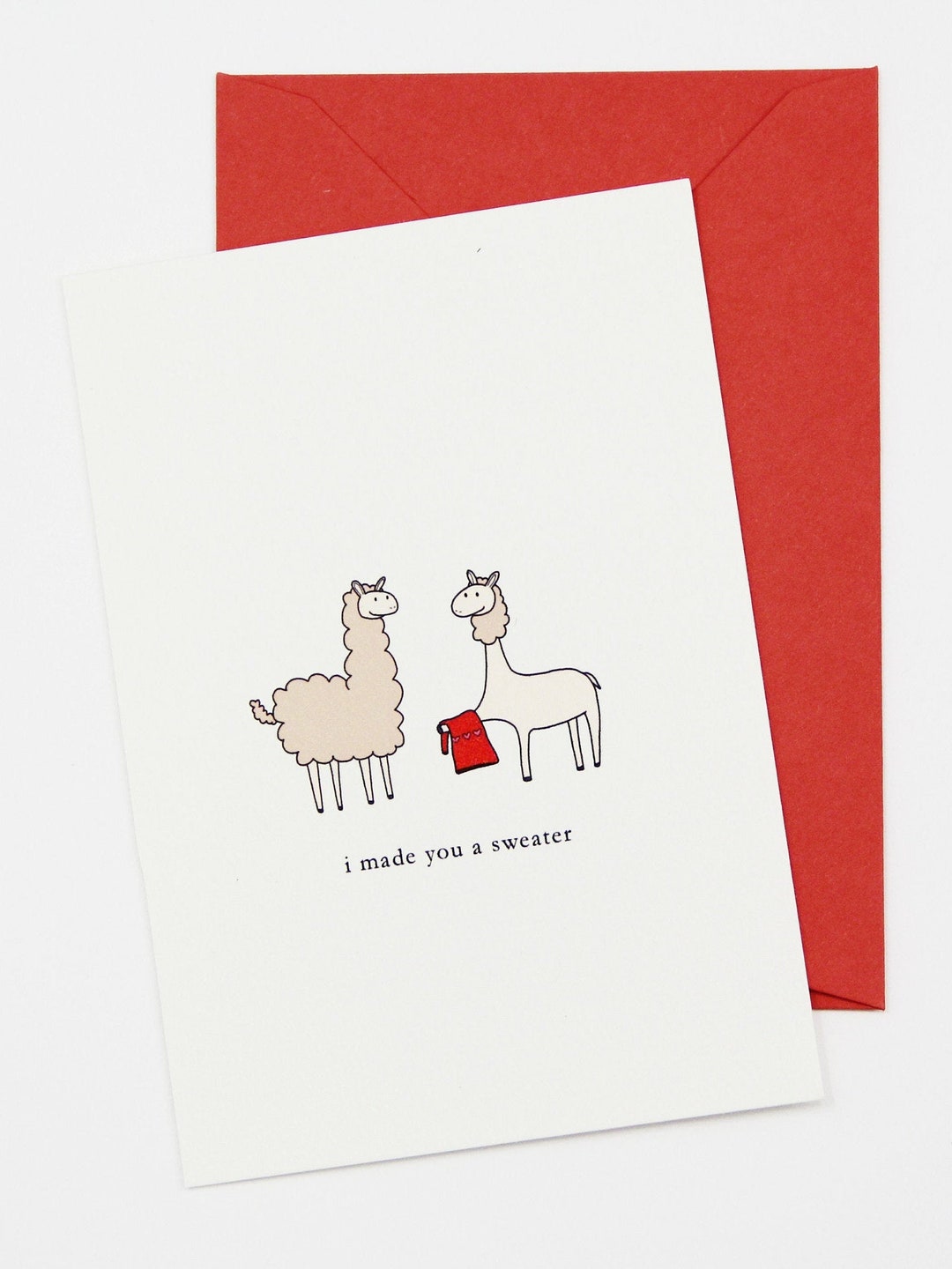Funny Llama Card - Etsy
