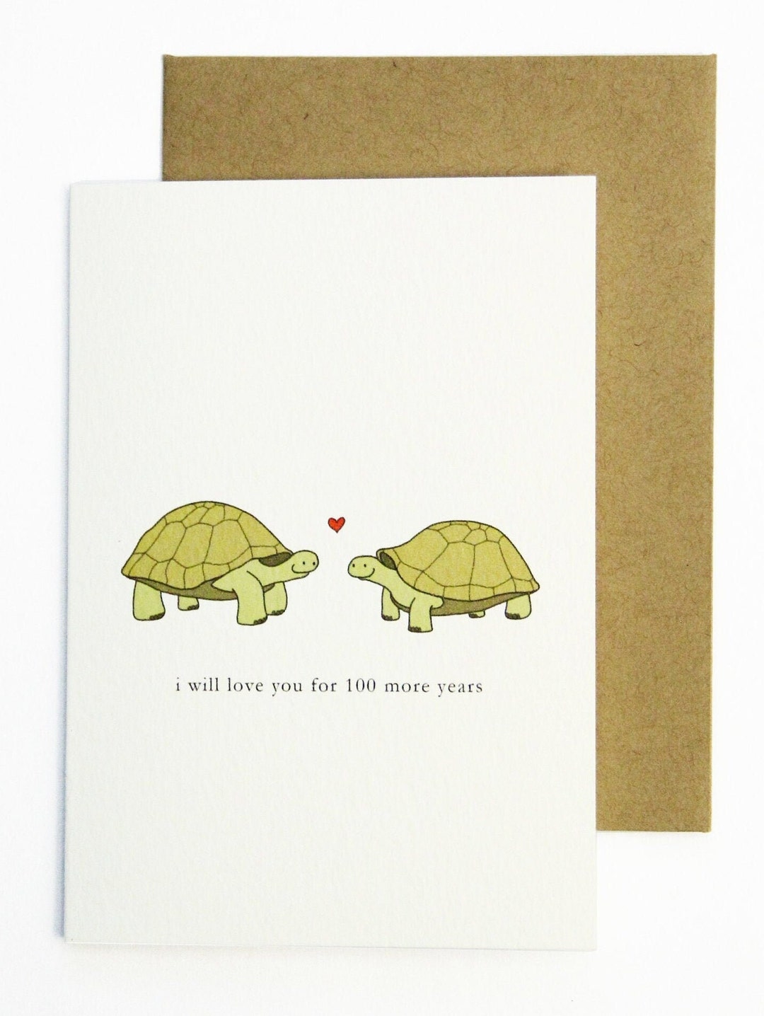Turtle Love Card - Etsy