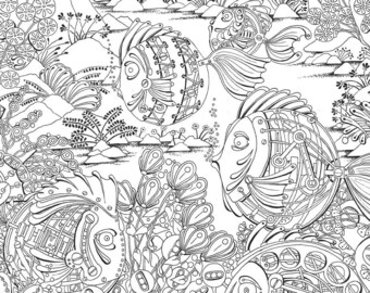 Intermediate Coloring Pages