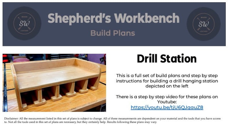 Drill Station Build Plans - Etsy