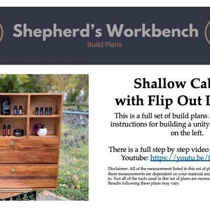 Cabinet Build With Flip Out Drawers Build Plans - Etsy