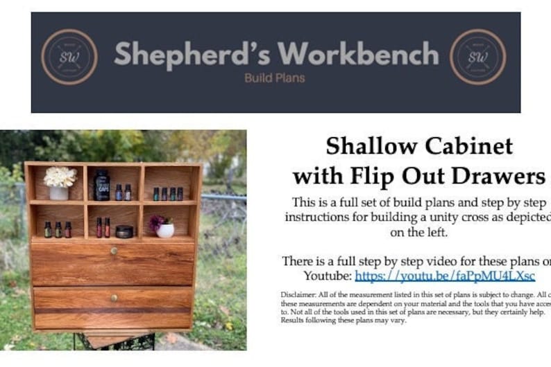 Cabinet Build With Flip Out Drawers Build Plans - Etsy