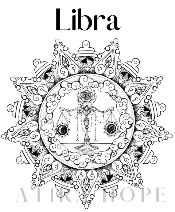 Cool Libra Drawing