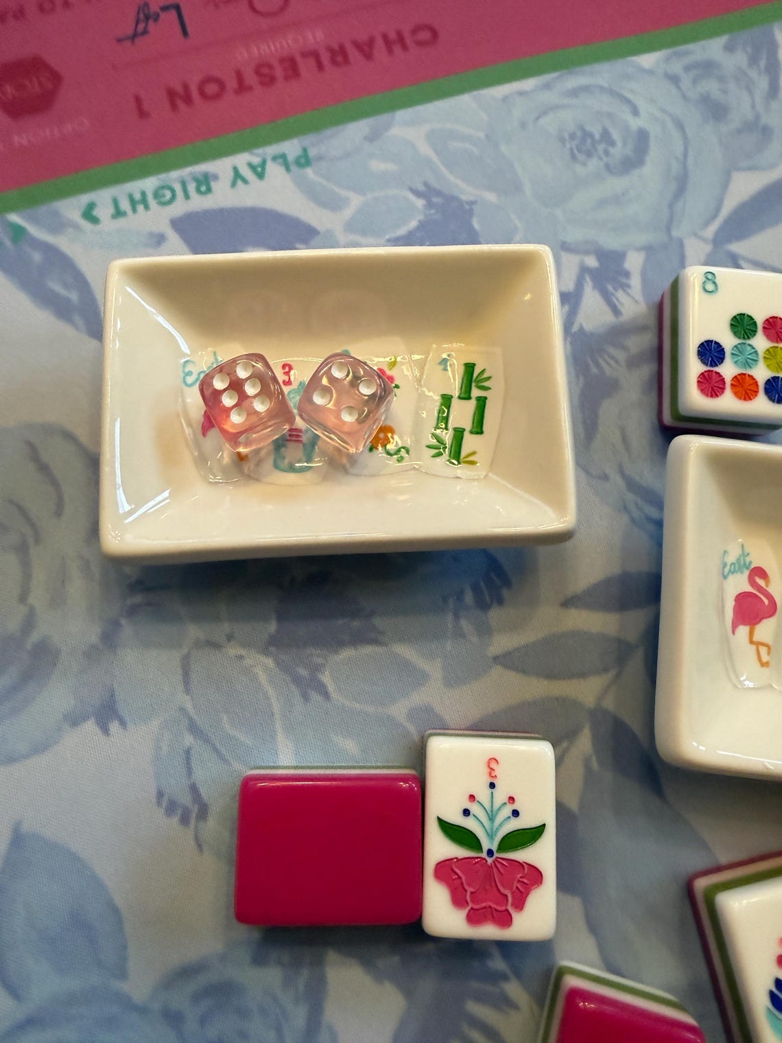 Mahjong Dice Dish, Dish for Dice for Mahjong, Mahjong Accessories ...