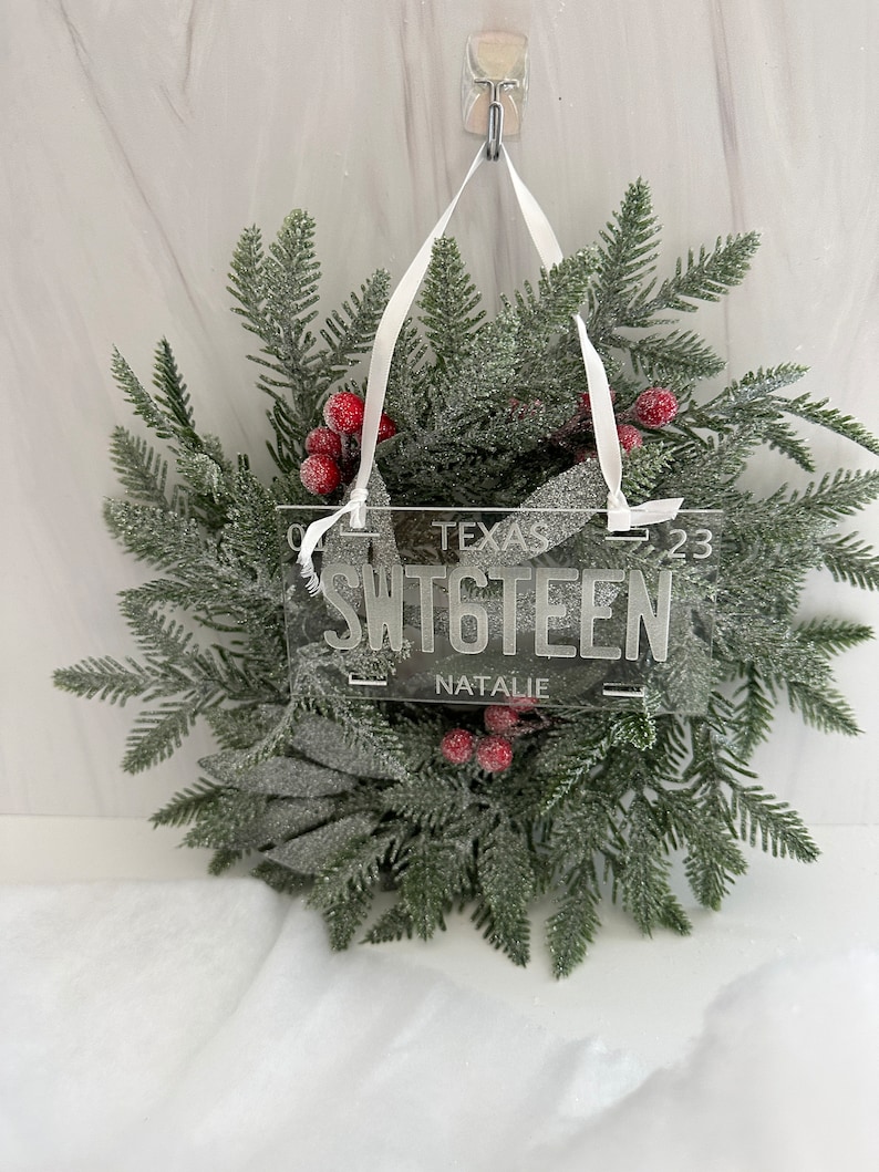 Personalized New Driver License Plate Ornament: Sweet 16 Gift - Etsy