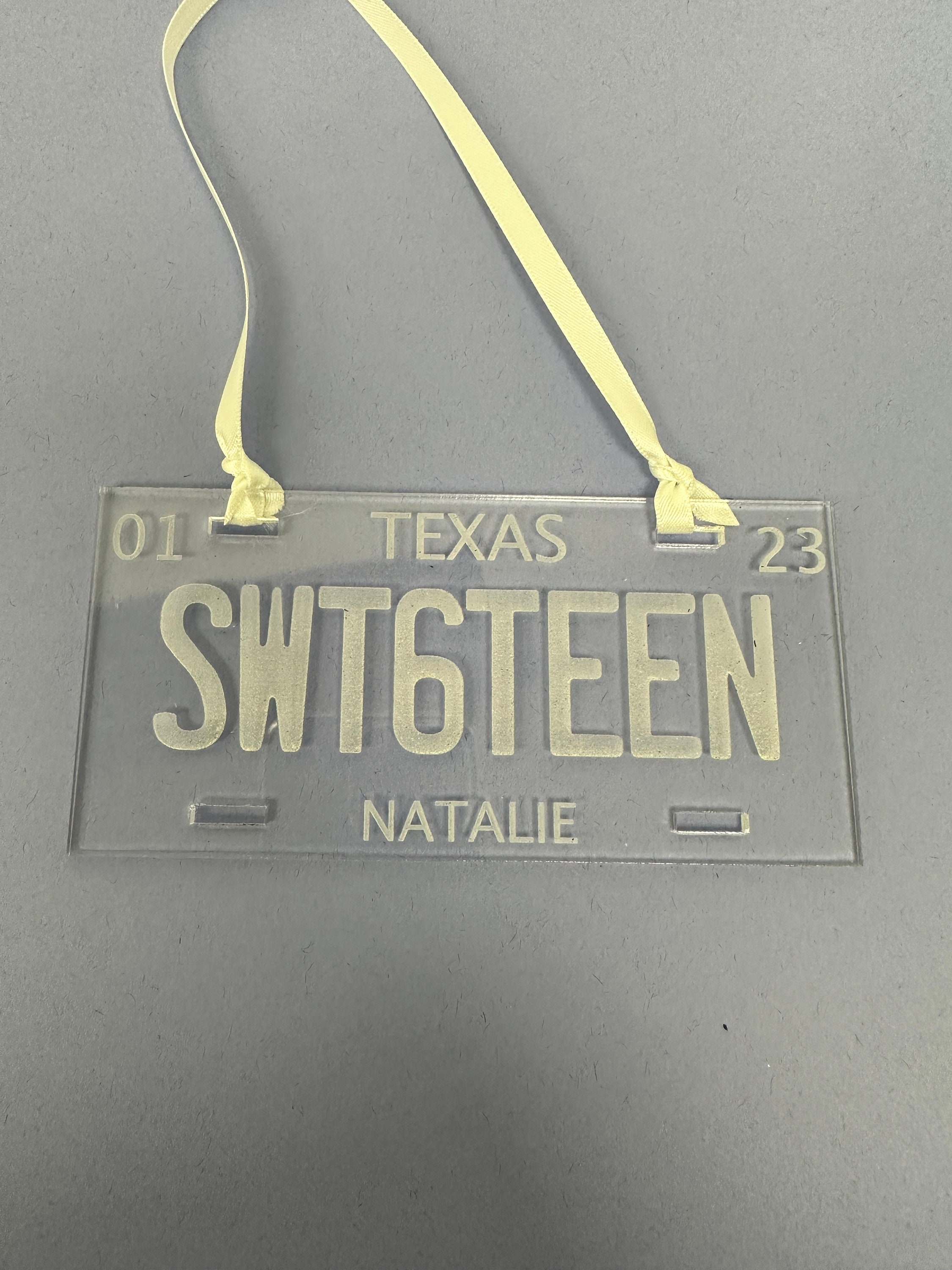Personalized New Driver License Plate Ornament: 16th Birthday Gift - Etsy
