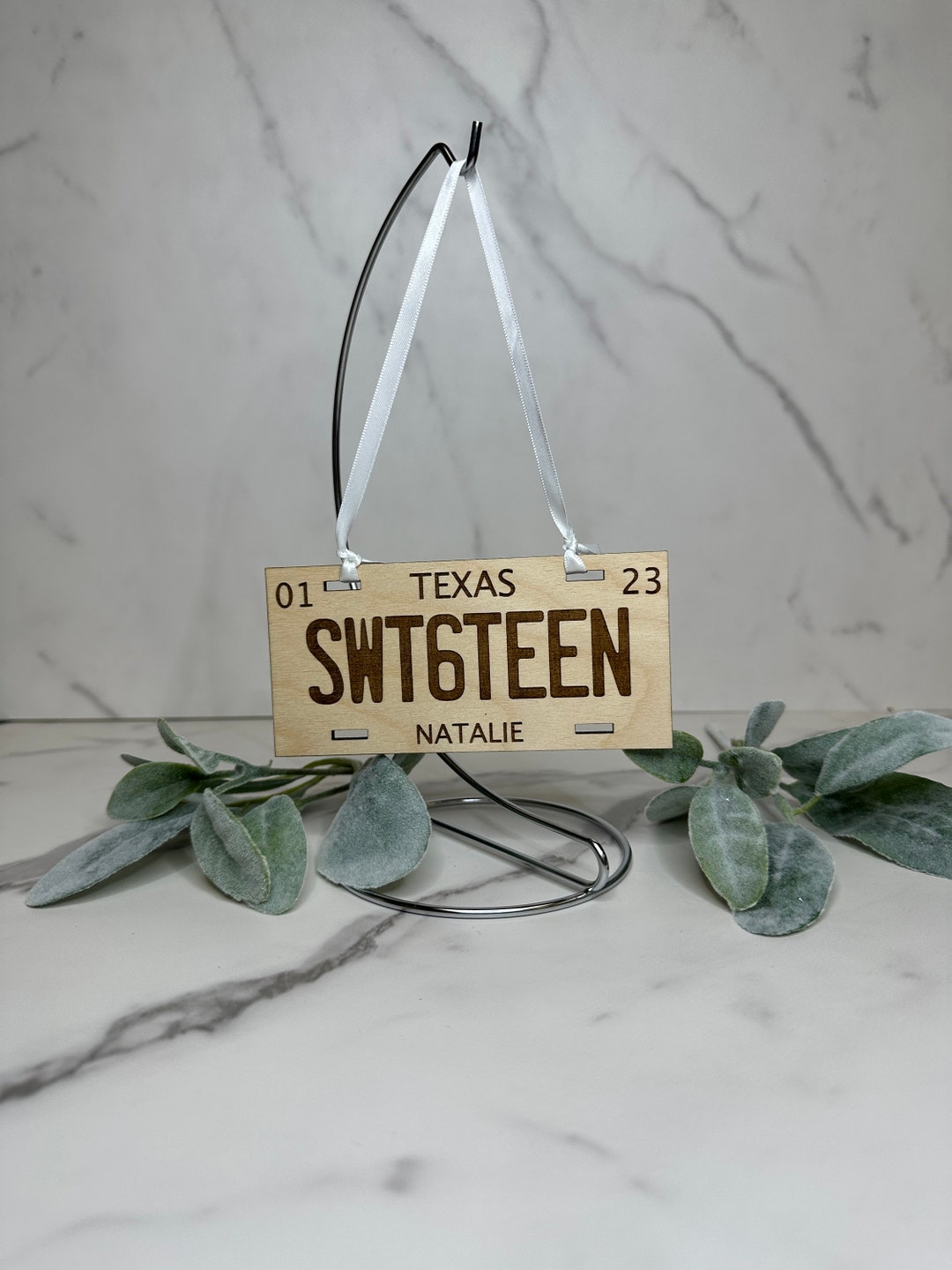 Personalized New Driver License Plate Ornament: 16th Birthday Gift - Etsy