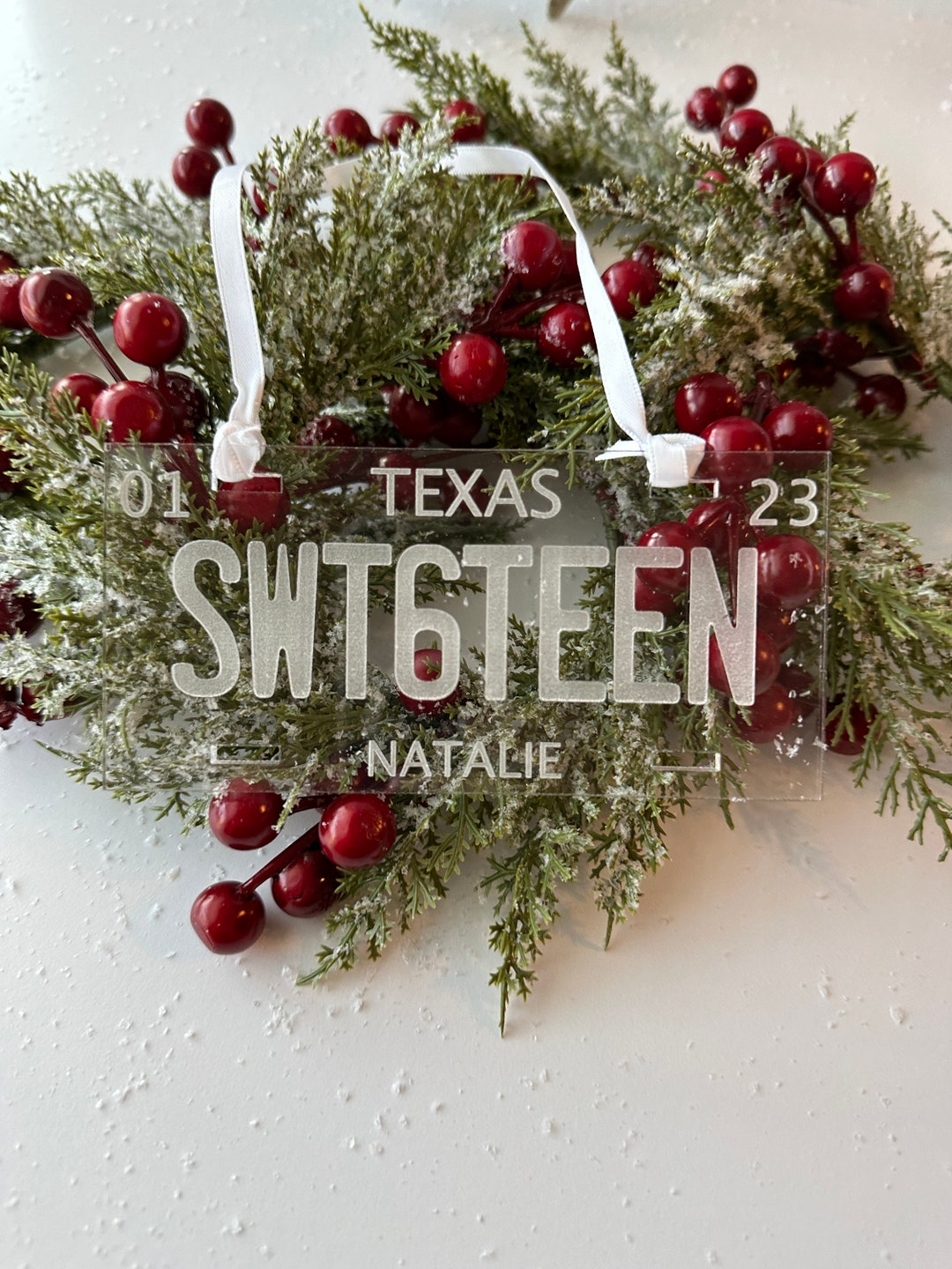 Personalized New Driver License Plate Ornament: Sweet Sixteen Gift - Etsy