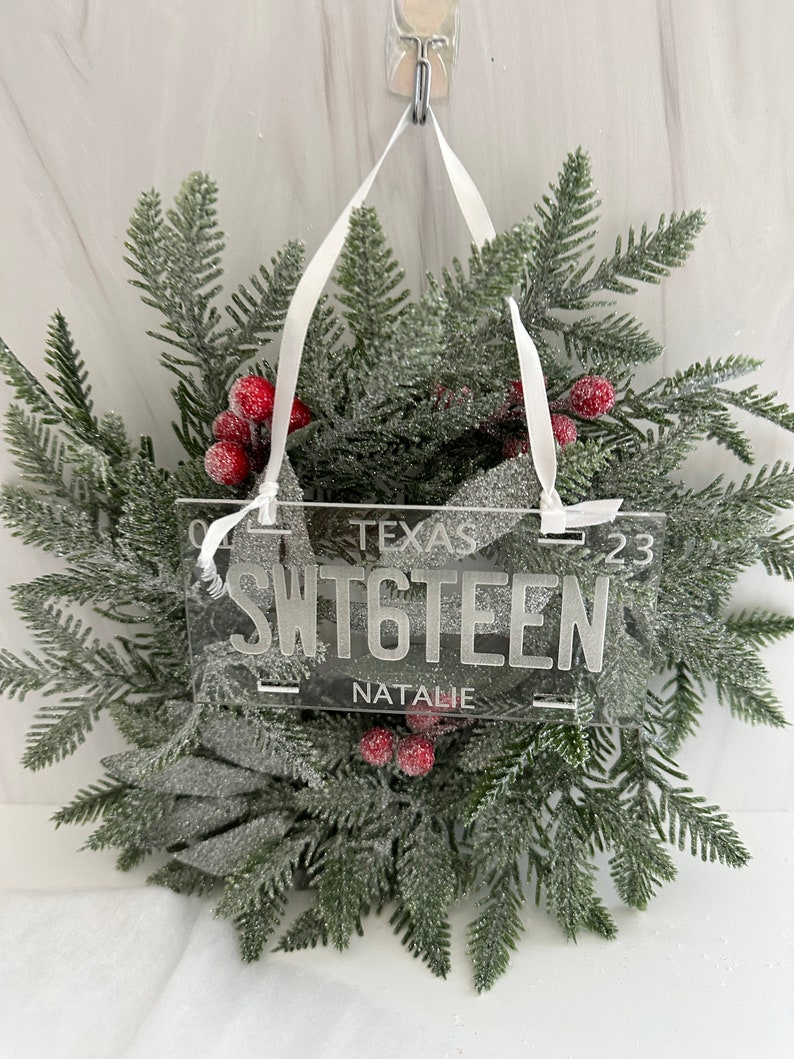Personalized New Driver License Plate Ornament: Sweet 16 Gift - Etsy