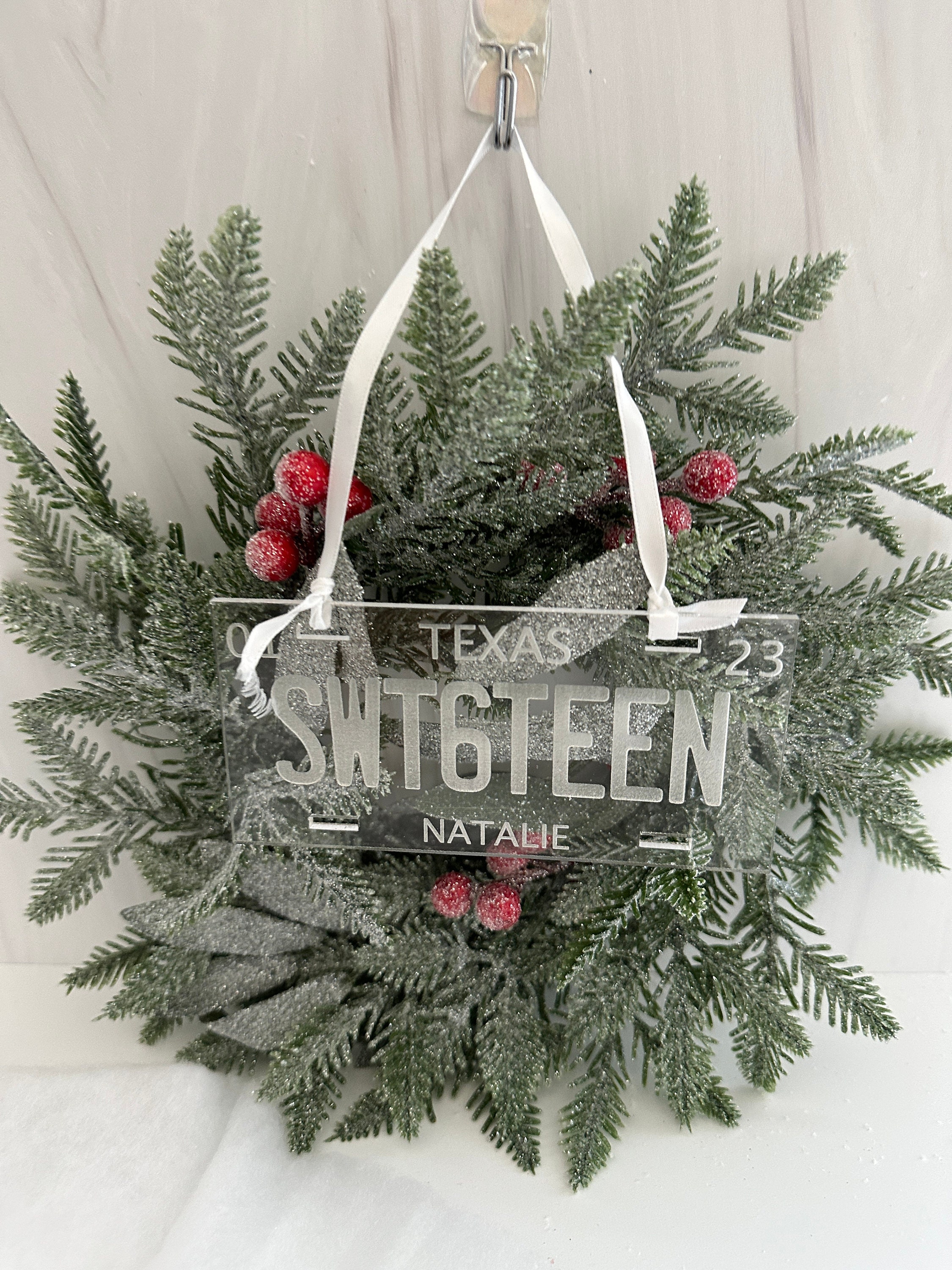 Personalized New Driver License Plate Ornament: Sweet 16 Gift - Etsy
