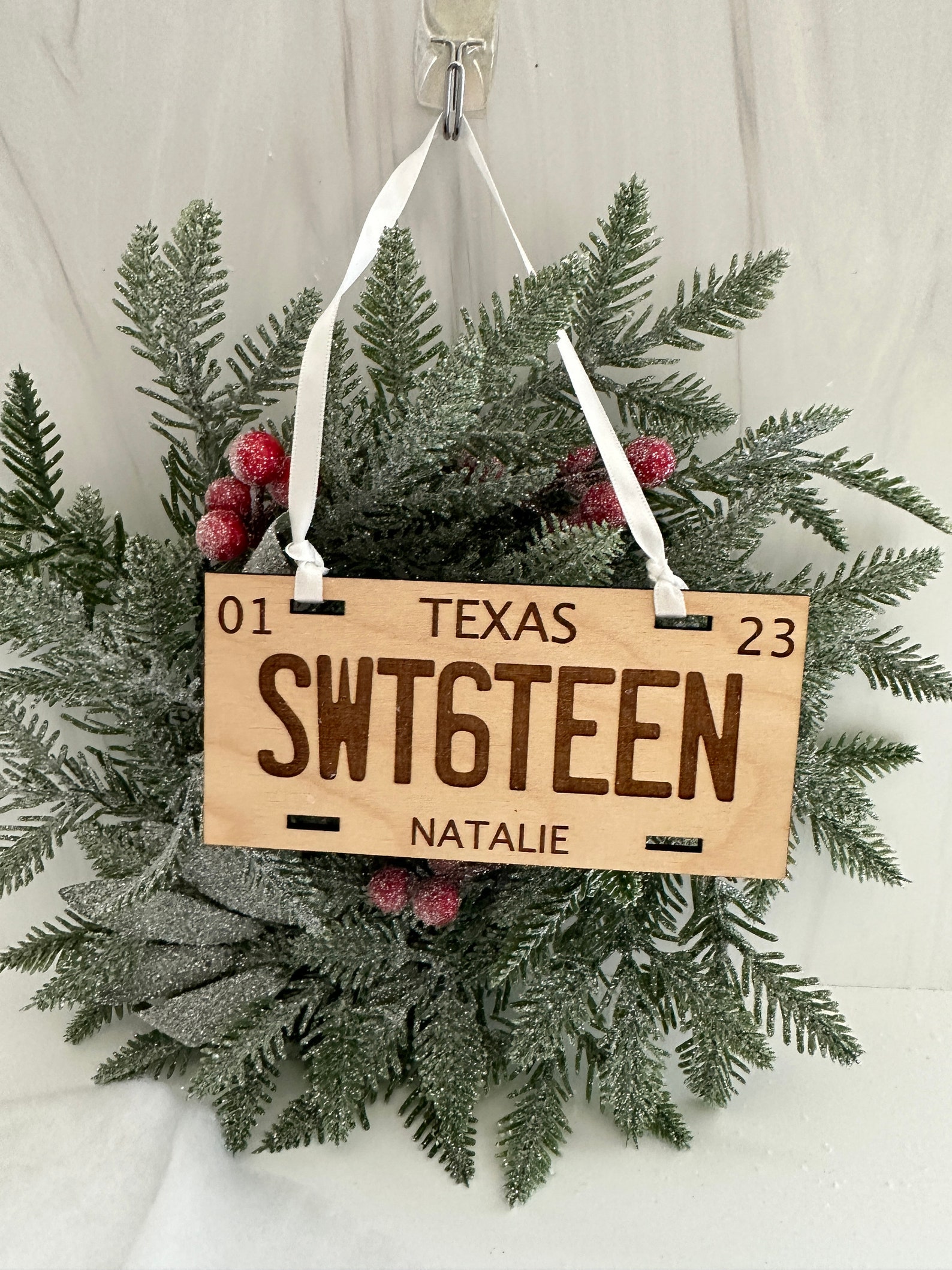 Personalized New Driver License Plate Ornament: Sweet 16 Gift - Etsy