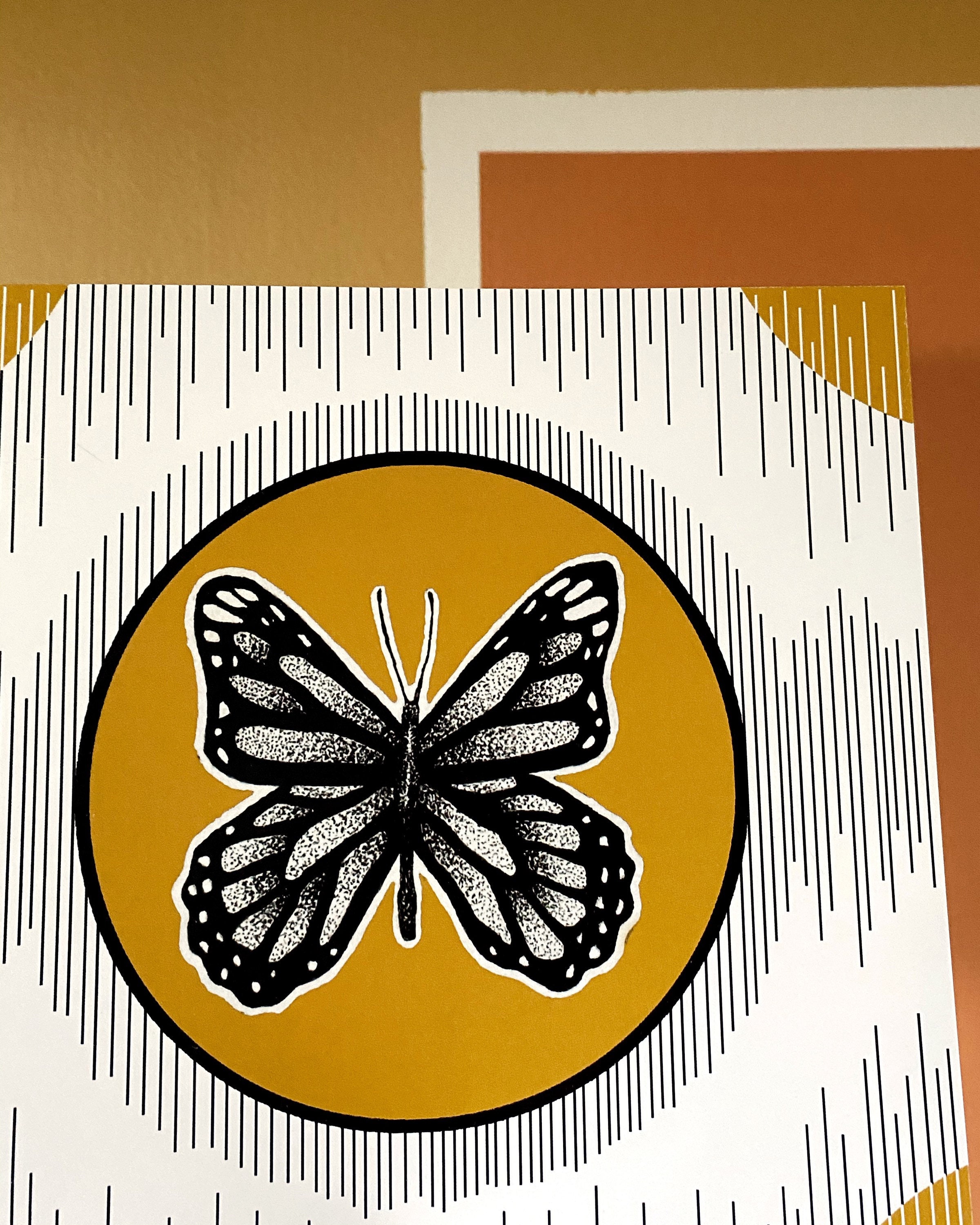 Monarch Print Butterfly Art Print Abstract Wall Art - Etsy