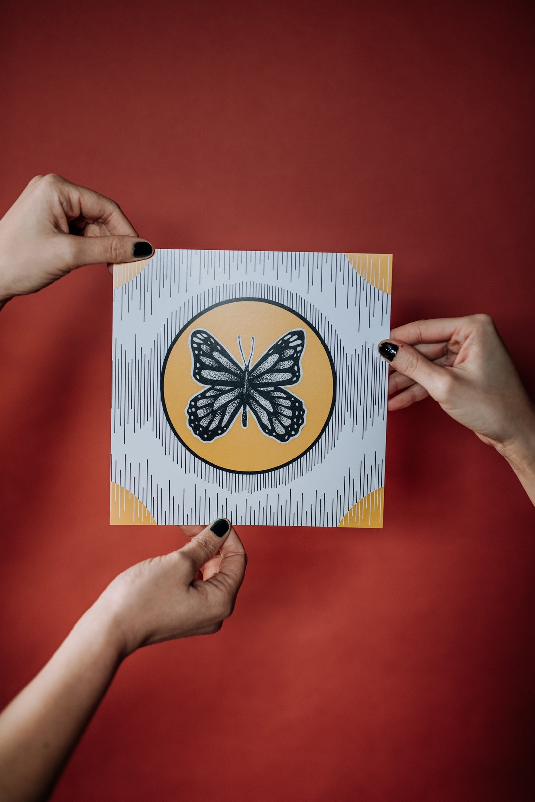 Monarch Print | Butterfly Art Print | Abstract Wall Art - Etsy