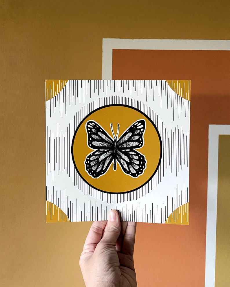 Monarch Print Butterfly Art Print Abstract Wall Art - Etsy