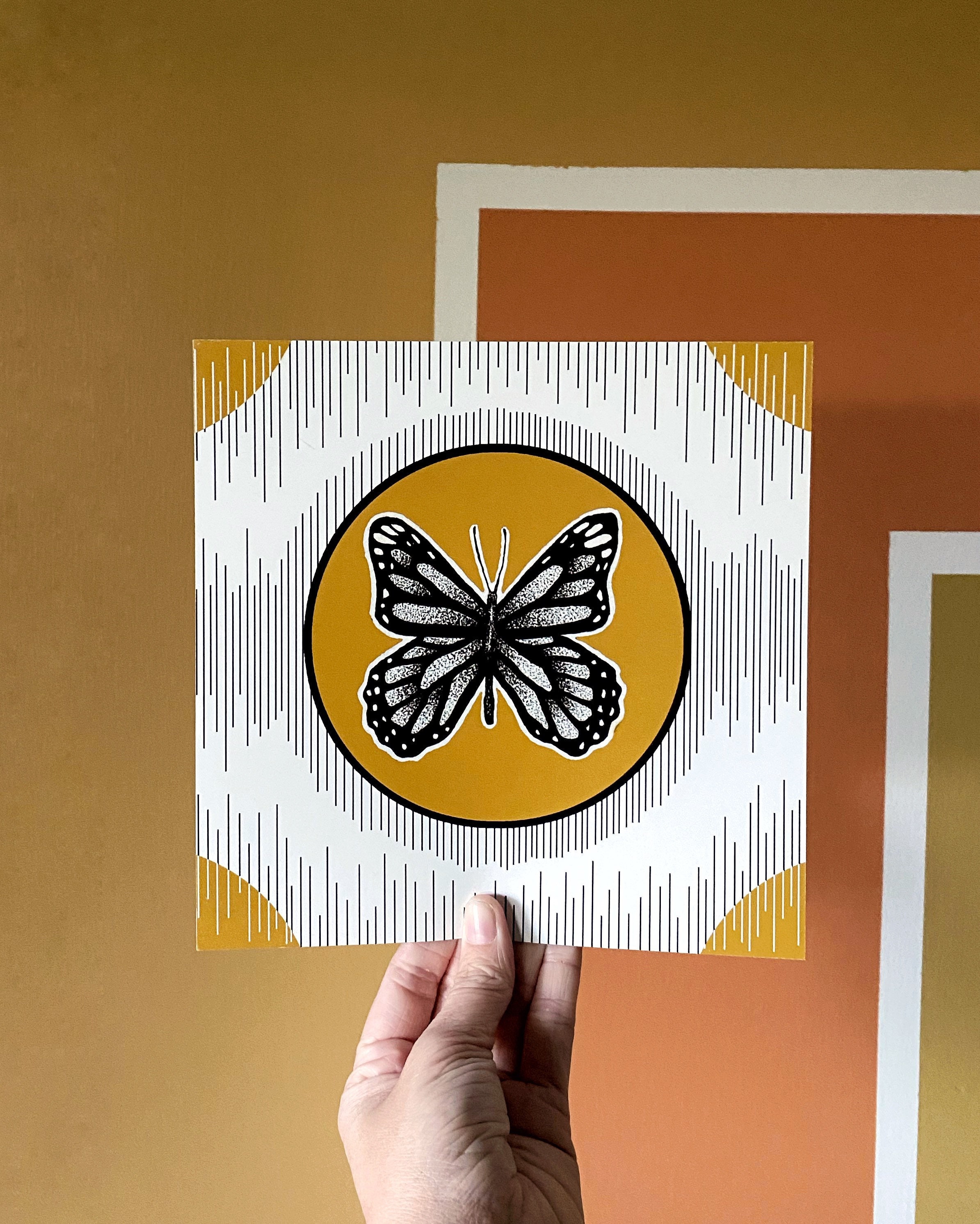 Monarch Print | Butterfly Art Print | Abstract Wall Art - Etsy