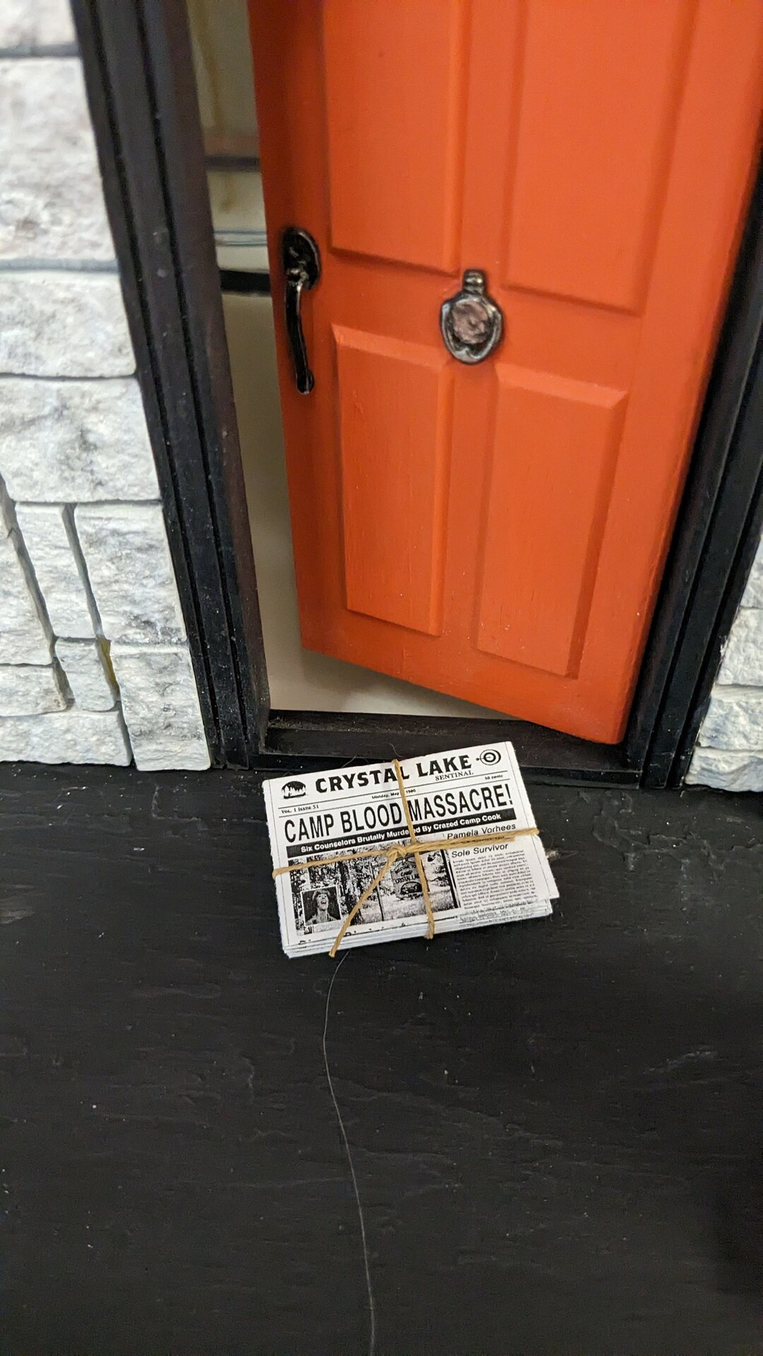 Miniature Horror Movie Newspaper Bundle, Haunted House Miniature ...