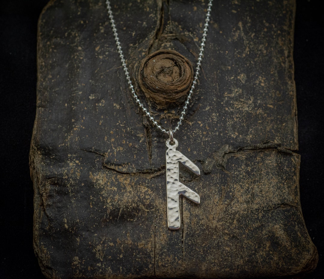 ANSUZ // Sterling Silver Pendant / “ansuz” Messenger Rune / Healing ...