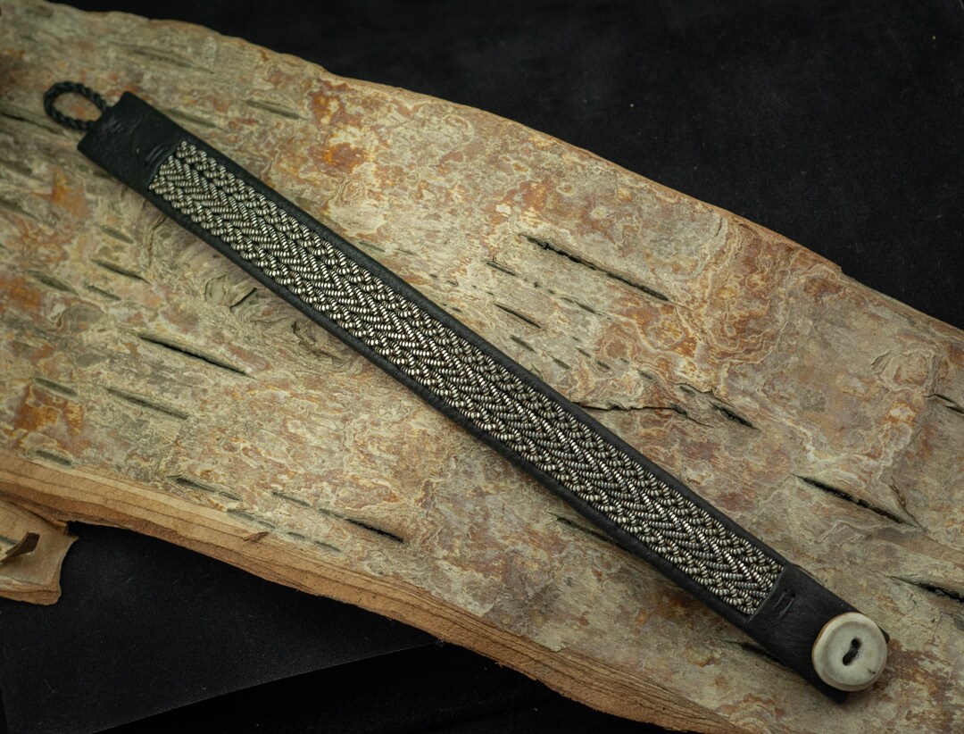 FOXTAIL // Sami Reindeer Bracelet / Pewter Braided Oxidized Silver ...