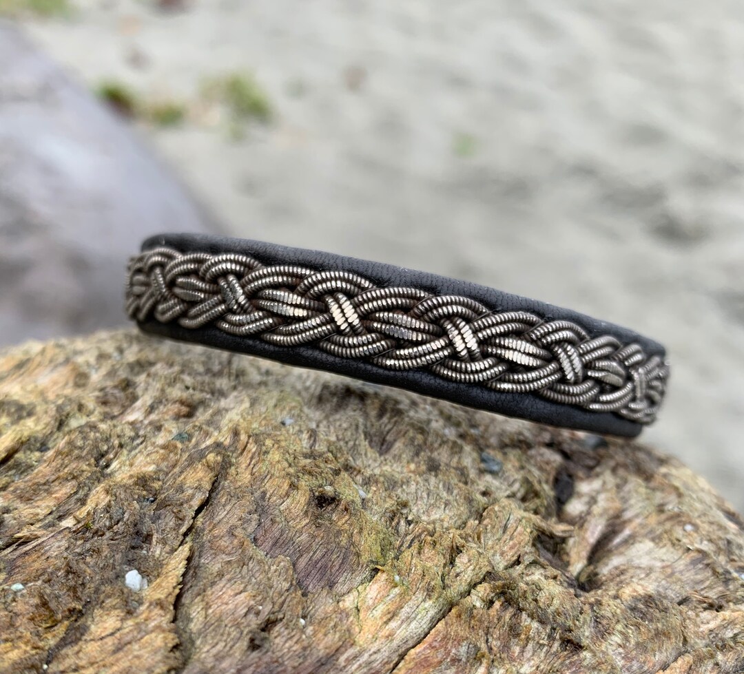 TRUST // Nordic Sami Bracelet / Reindeer Leather / Custom Made / Saami ...