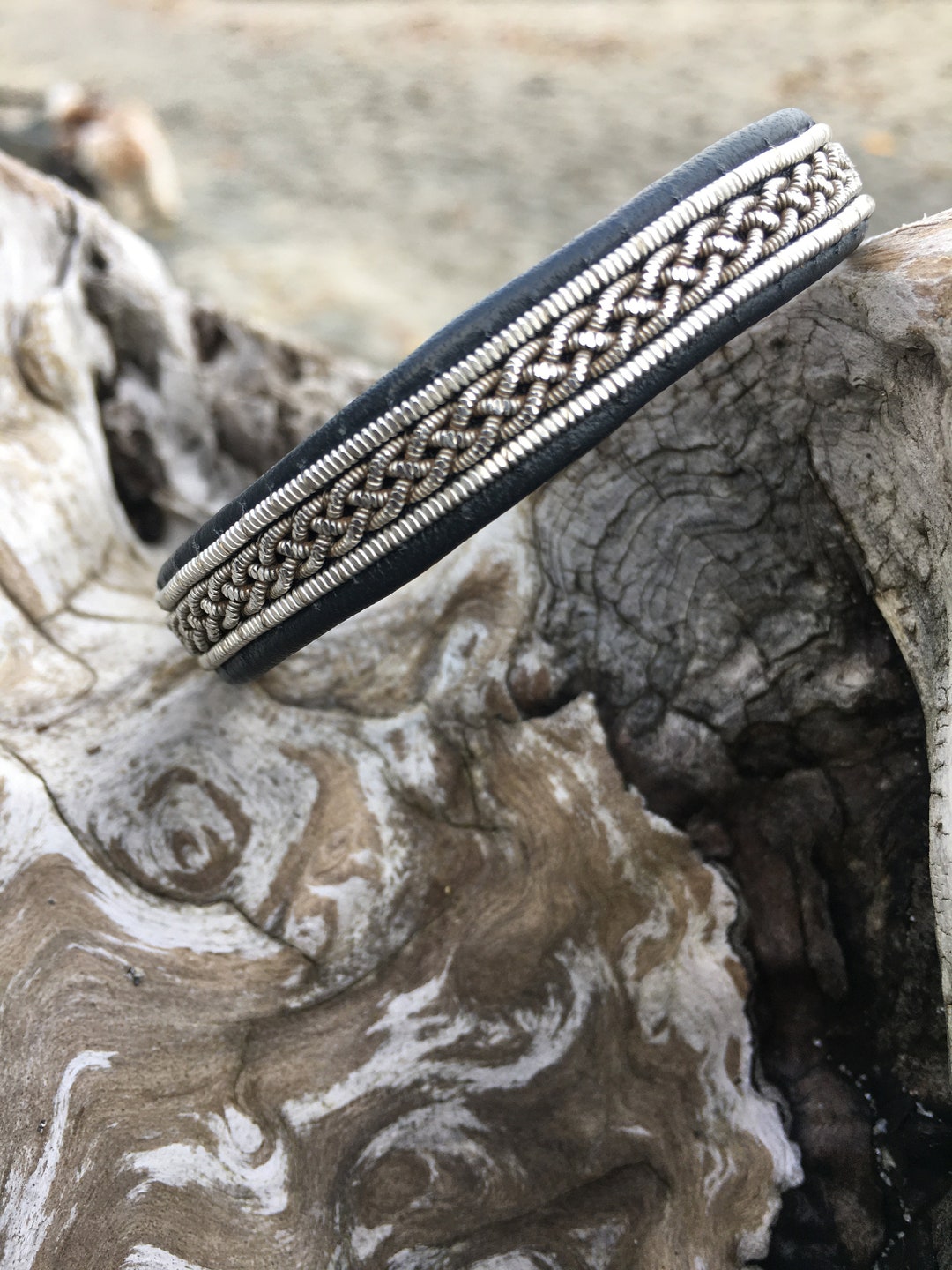 SAAMI // Sami Reindeer Leather Bracelet / Celtic Viking Wristband ...