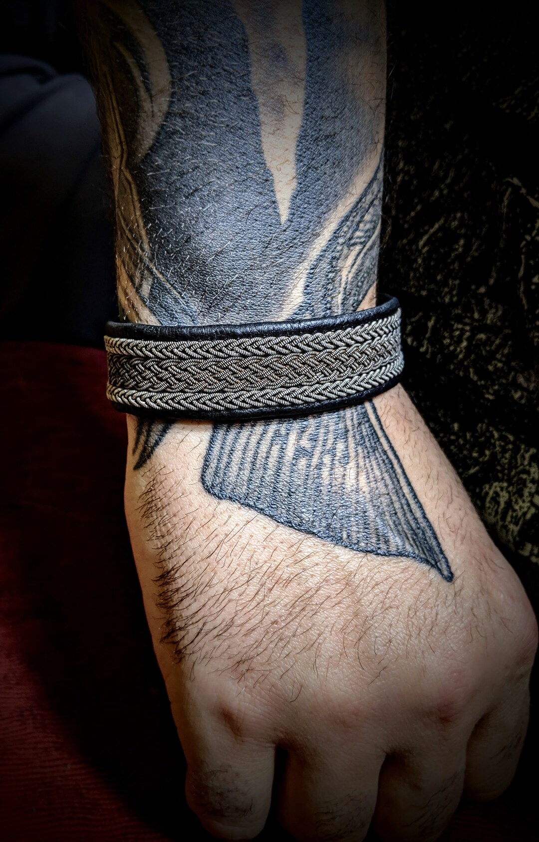 URUZ WITH FOXTAIL // Nordic Scandinavian / Celtic Armband / Sami ...