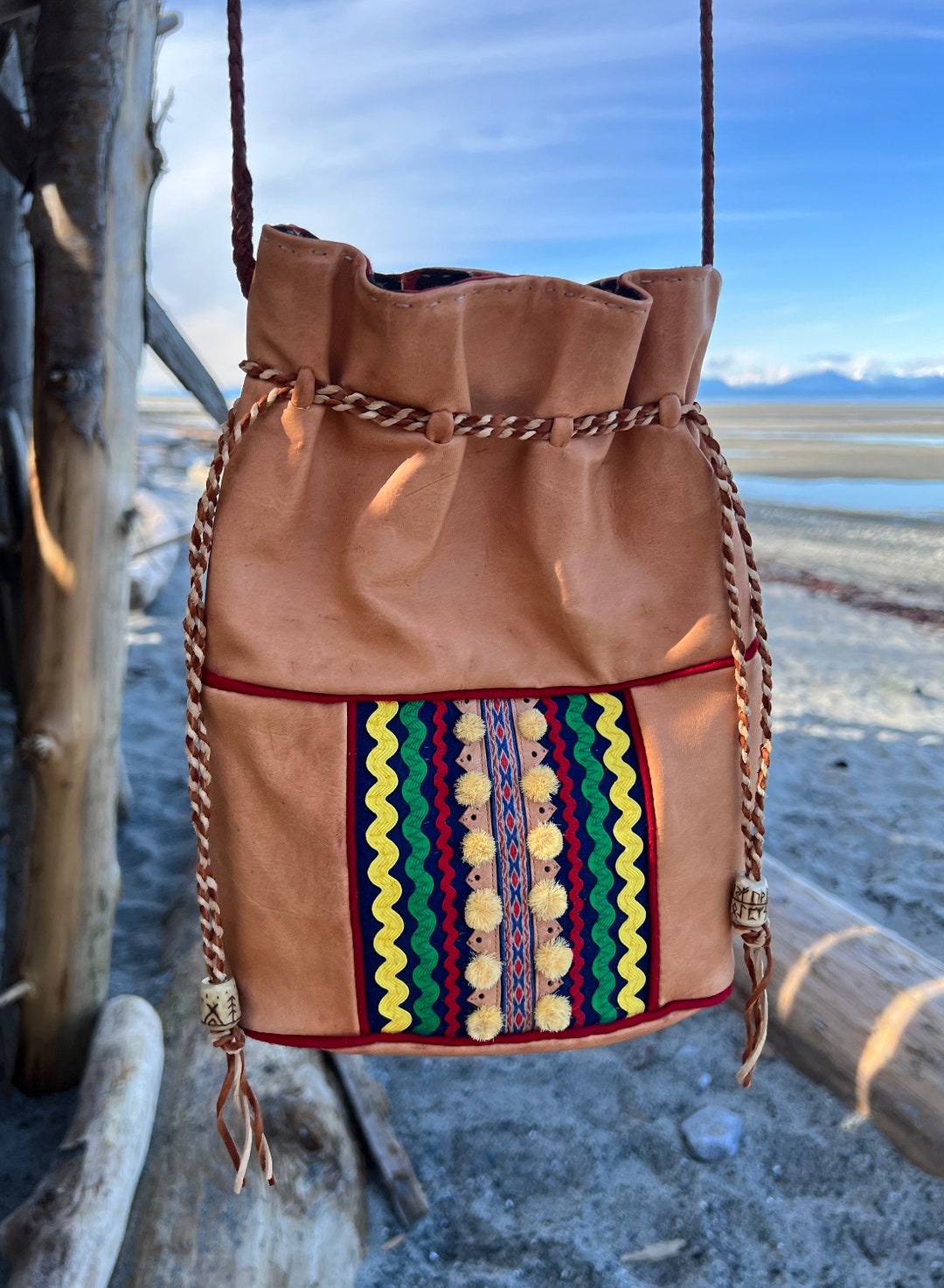 TUFTED // Sami Inspired / Reindeer Leather / Tufted Reindeer Hair / One ...