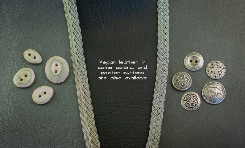 Sami Craft / Viking, and Celtic Inspired Reindeer Leather / Sami Pewter ...