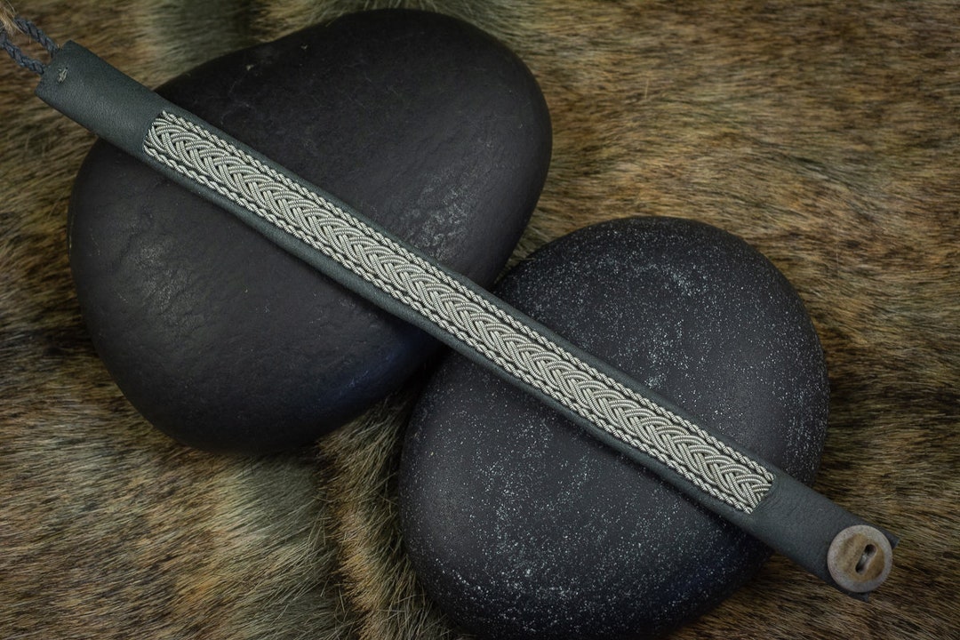 Sami Viking Reindeer Leather Bracelet / JERA / Swedish Nordic Jewelry ...