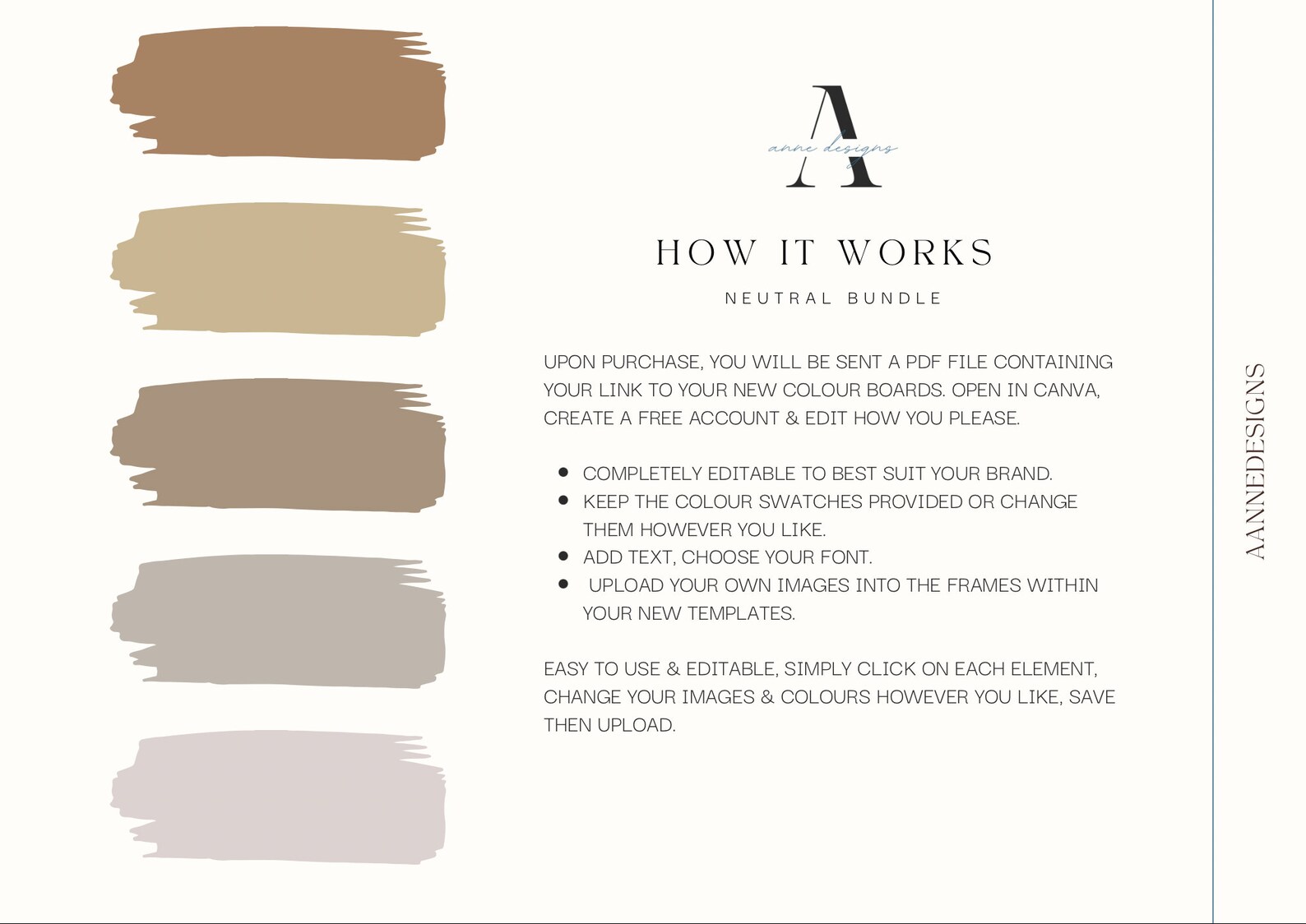 Colour Mood Board Neutral Bundle - Etsy