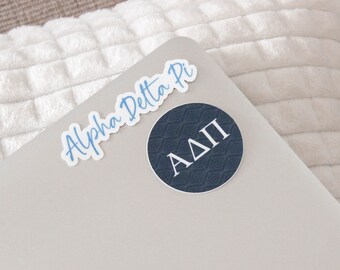 Alpha Delta Pi Laptop Stickers Pack of 3 Adpi Sorority Decal | Etsy