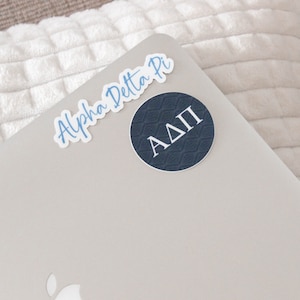 Alpha Delta Pi Laptop Stickers, Adpi Sorority Decal, Bid Day - Etsy