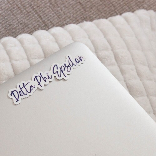 Delta Phi Epsilon Laptop Sticker Dphie Sorority Decal Bid - Etsy