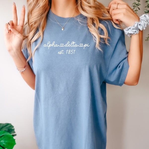 Alpha Delta Pi Shirt - Etsy